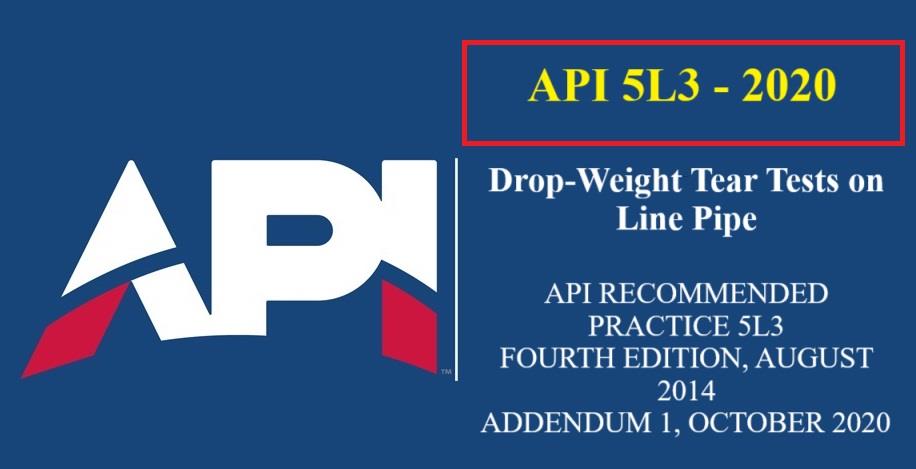 قیمت و خرید دانلود استاندارد API RP 5L3 -2020- Drop-Weight Tear Tests ...