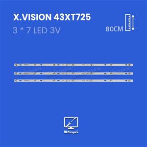 قیمت و خرید بکلایت تلویزیون ایکس ویژن 43XT725