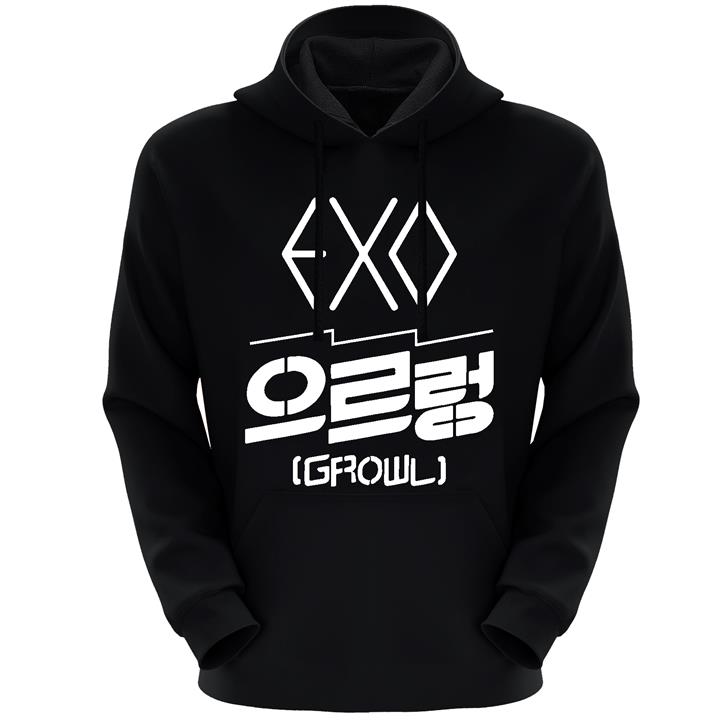 قیمت و خرید هودی مردانه طرح EXO کد S37 رنگ مشکی