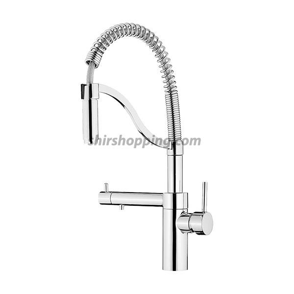 قیمت و خرید شیر ظرفشویی دو کاره فنری کاویان مدل مروارید کروم