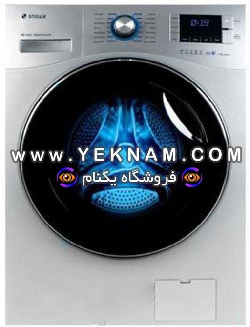 قیمت و خرید ماشین لباسشویی نقره ای 8 کیلویی اسنوا سری اکتا مدل Snowa OCTA-SWM-841 Washing Machine