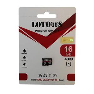 قیمت و خرید کارت حافظه 16G لوتوس مدل Micro U1 433X