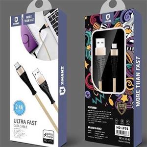 قیمت و خرید کابل شارژ تایپ سی X-hanz مدل HD-LF91 1 متر