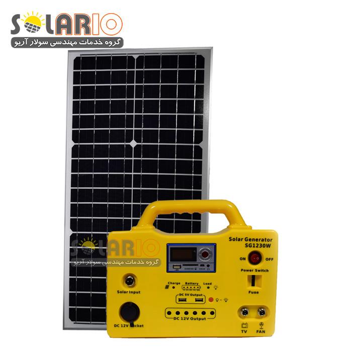 قیمت و خرید سیستم روشنایی خورشیدی مدل SH_30W