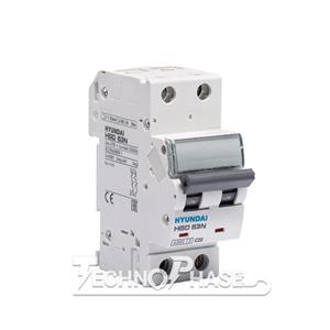 قیمت و خرید کلید مینیاتوری دو پل 16 آمپر هیوندای مدل HGD63N