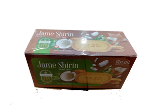 قیمت و خرید بیسکویت یاس نارگیلی جام شیرین شهد یزد jame shirin 900g