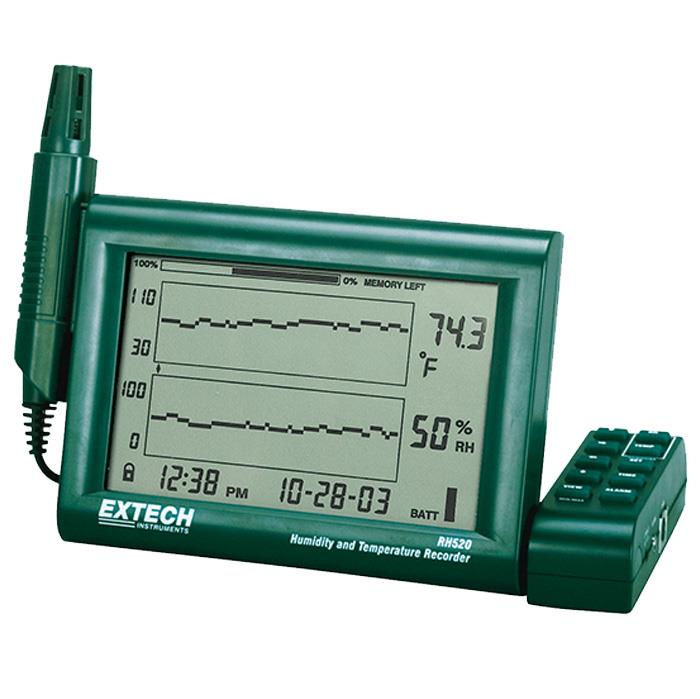 قیمت و خرید ترموگراف دما ، رطوبت و نقطه شبنم EXTECH RH520A-240