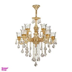 قیمت و خرید لوستر 10 شعله چشمه نور کد S3701/5GWT