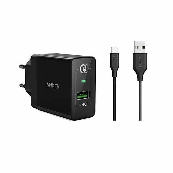 قیمت و خرید شارژر دیواری انکر مدل New B2013 L21/11 Powerport+1 به همراه ...