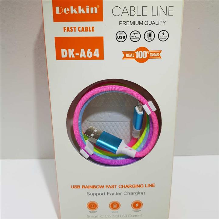 قیمت و خرید کابل شارژ 3A dekkin مدل dk-a64 میکرو