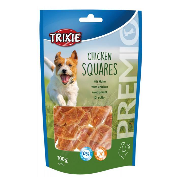قیمت و خرید تشویقی سگ تریکسی مدل TRIXIE Chicken SQUARE وزن 100 گرم