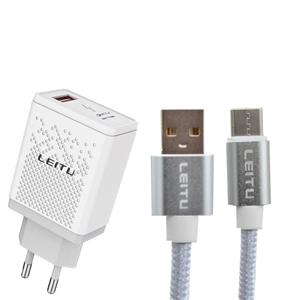 قیمت و خرید شارژر دیواری لیتو مدل LH-4M به همراه کابل تبدیل MicroUSB