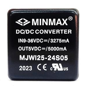 قیمت و خرید مبدل ولتاژ DC به DC مینمکس 5 ولت و 5 آمپر مدل MJWI25-24S05