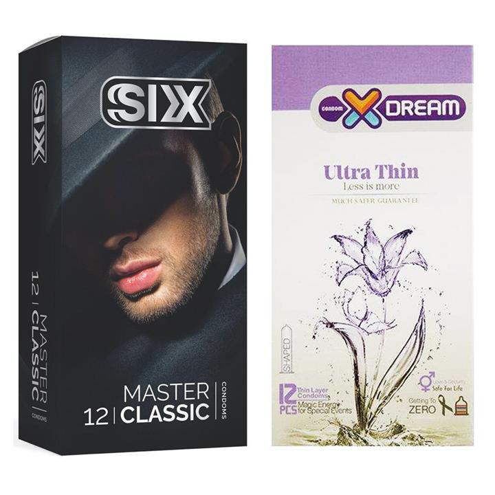 قیمت و خرید کاندوم سیکس مدل Master Classic بسته 12 عددی به همراه ایکس