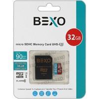قیمت و خرید مموری ۳۲ گیگ Bexo C10 U3 90 MB/S 600X+Adapter