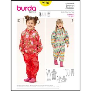 قیمت و خرید الگو خیاطی کاپشن و شلوار کودک بوردا کیدز کد 9378 سایز 18 ...