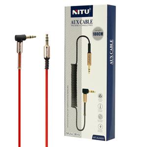 قیمت و خرید کابل فنری Nitu NT-AUX001 AUX 1.8m یکسر L