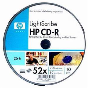 قیمت و خرید HP LightScribe CD-R 52X فضای خالی قابل چاپ دیسک رسانه قابل ...