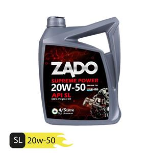 قیمت و خرید روغن موتور خودرو زادو مدل SAE 20W50-SL حجم 4.5 لیتر