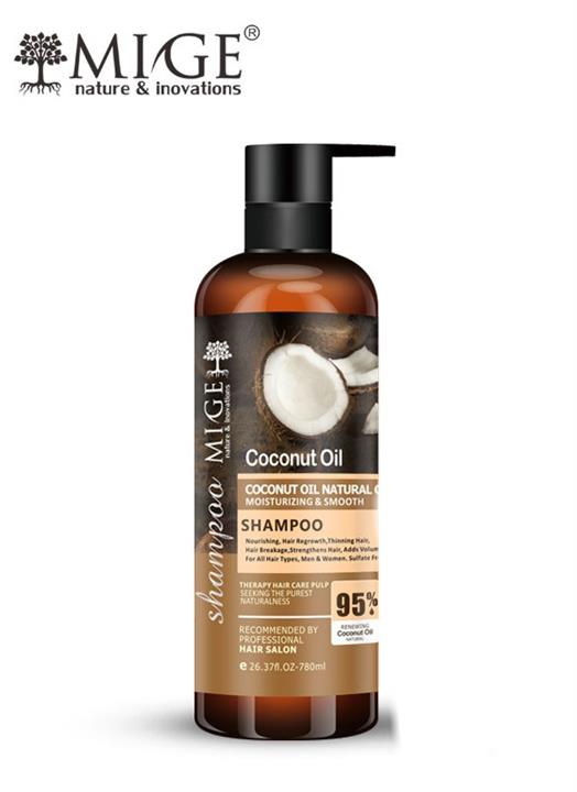 قیمت و خرید شامپو فری سولفات و نرم کننده نارگیل میگ Coconut Mige 780 mil