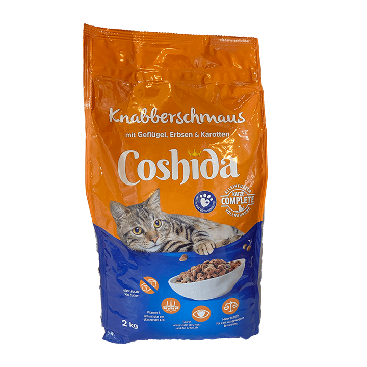 قیمت و خرید غذای خشک گربه کوشیدا با طعم گوشت پرندگان Coshida Snack ...