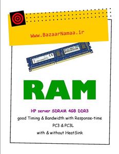 قیمت و خرید رم سرور اچ پی DDR3 فرکانس 1066MHz ظرفیت 4 گیگ