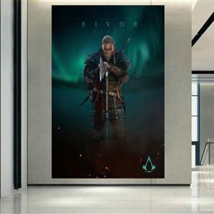 قیمت و خرید تابلو بوم طرح گیم مدل Eivor Assassins Creed Valhalla کدAR2441