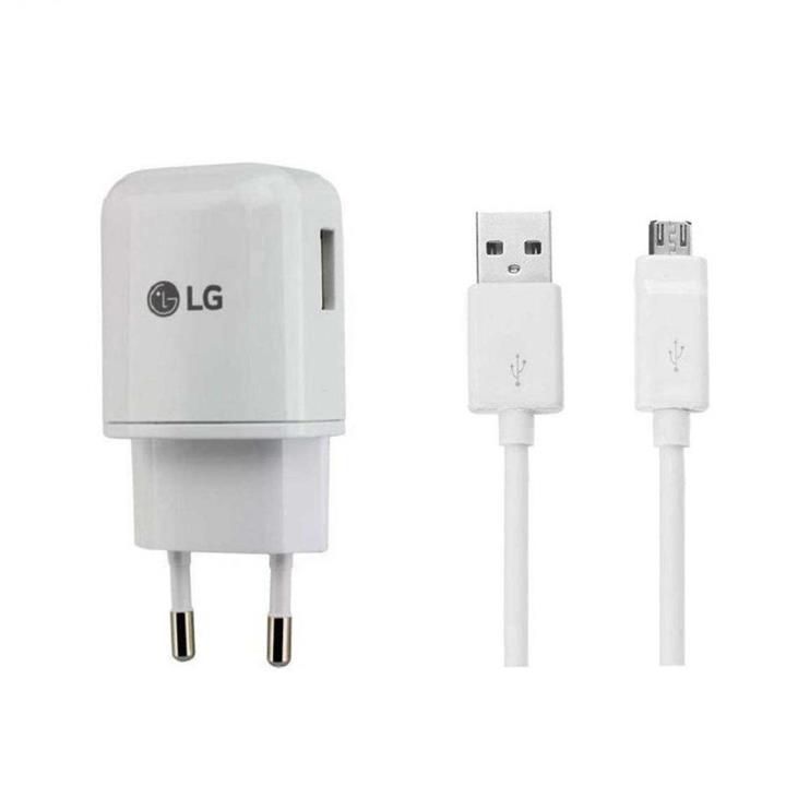 قیمت و خرید شارژر دیواری ال جی مدل MGE-NBA-PQ1 به همراه کابل تبدیل MicroUSB