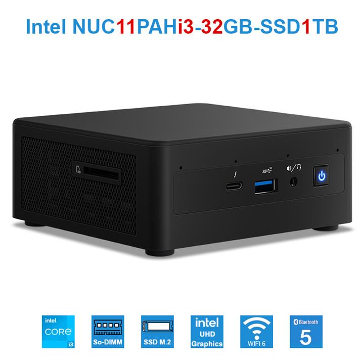 قیمت و خرید کامپیوتر کوچک اینتل Intel NUC11PAHi3- I3-1115G4 32GB-1TBSSD ...