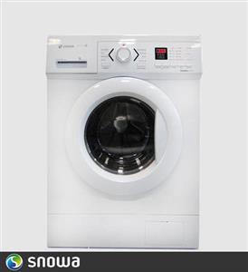 قیمت و خرید ماشین لباسشویی 8 کیلویی سفید درب کروم اسنوا مدل SNOWA SWD-181C Washing Machine