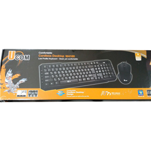 قیمت و خرید کیبورد و ماوس بی سیم یوکام W4100 با حروف فارسی